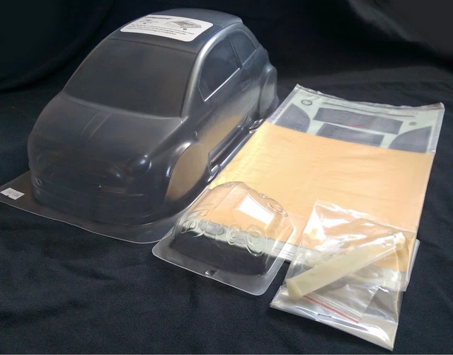 RC 1 10 Car Clear Fiat 500 Body Shell fits Tamiya M Chassis 225mm ...
