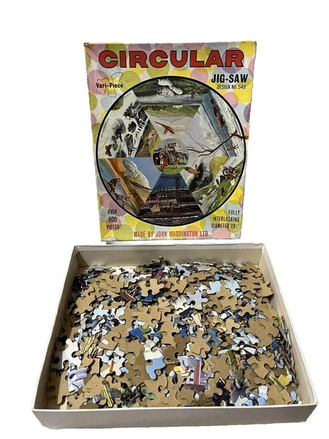 RARE VINTAGE 1973 John Waddington Circular Animals 500 Piece Jigsaw ...