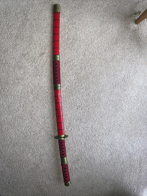 41& ONE PIECE Roronoa Zoro Sandai Kitetsu 1045 Carbon Steel Katana ...