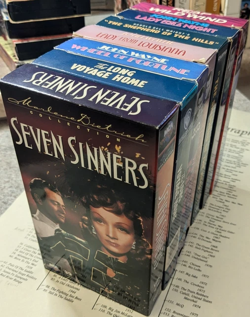 7 - VHS Classic movie Collection, the oldies, All Starring JOHN WAYNE £ ...