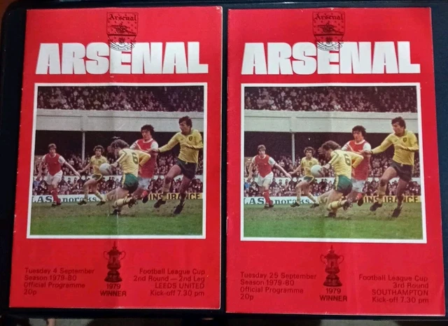 1979/1980 ARSENAL FC Programmes .. Near Complete Season £2.25 - PicClick UK