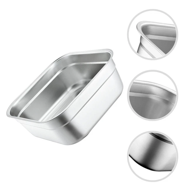 STAINLESS STEEL WASHING Basin Metal Wash Basin Soup Container Food ...
