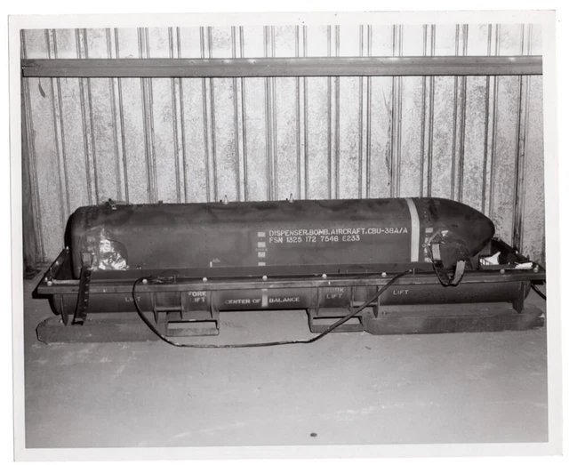 1960S USAF BOMB Dispenser CBU-38A Vandenberg Air Force Base 8x10 ...