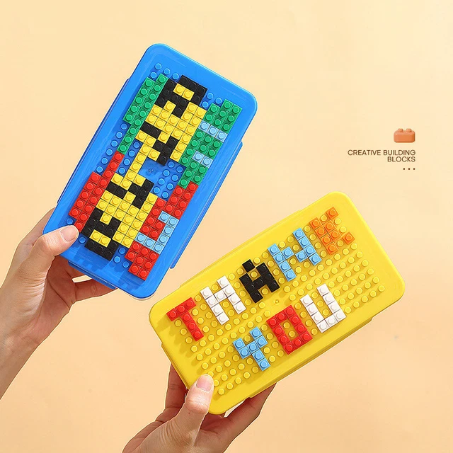 CREATIVE DIY LUNCH Box Picnic Box Building Block Toys Portable Cartoon ...
