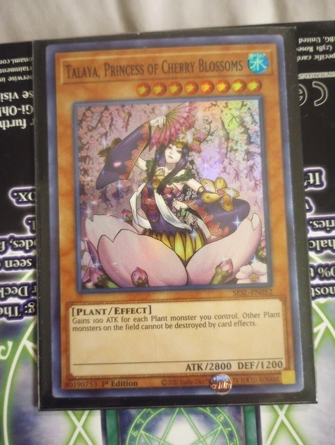 YUGIOH - TALAYA, Princess of Cherry Blossoms SESL-EN052 NM 1st ed Super ...