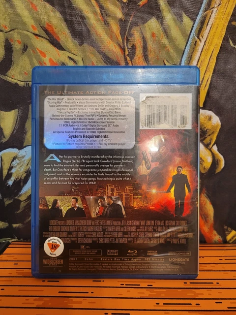 WAR BLU-RAY DISC Movie 2008 Action Jet Li Jason Statham Lionsgate $12. ...
