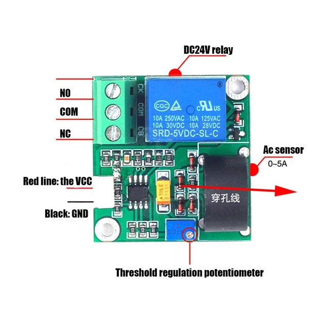 SENSOR MODULE PROTECTION DC 5V/12V/24V Detection Fittings Relay Spare ...