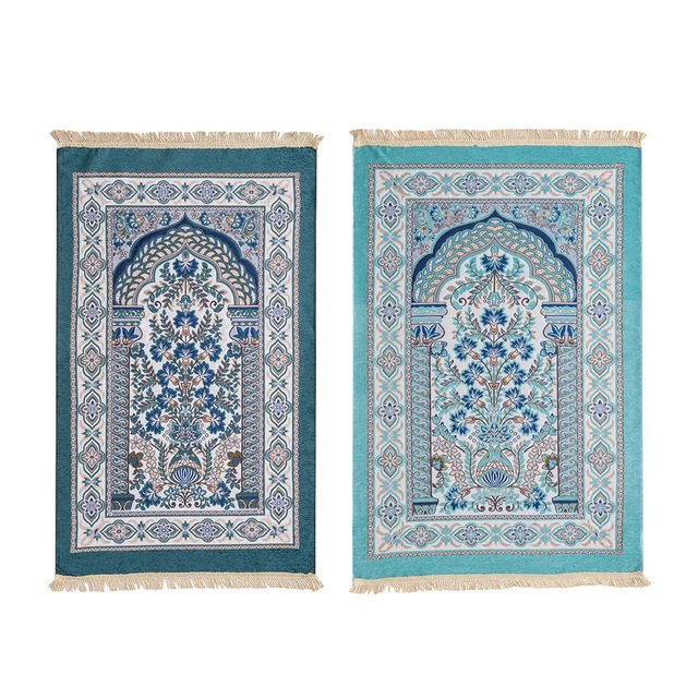 TAPIS DE CULTE arabe à genoux, couverture musulmane épaisse, tapis de ...