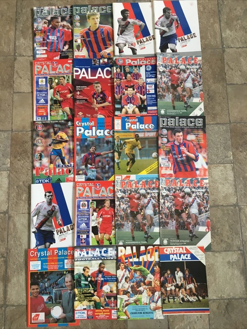 JOB LOT CRYSTAL Palace Home Programmes £3.00 - PicClick UK