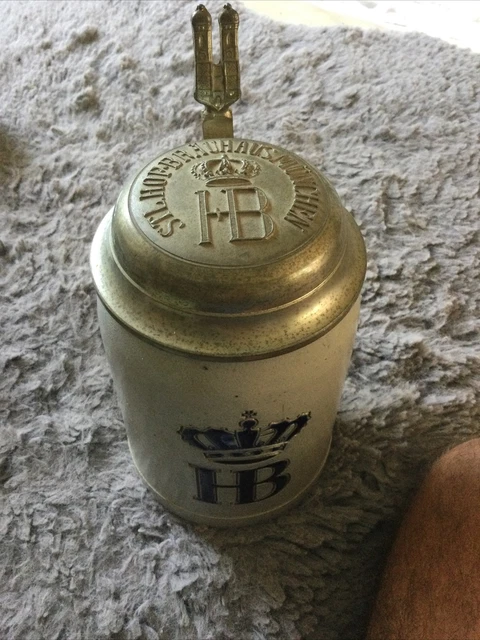 RARE VINTAGE STL Hofbrauhaus Munchen .5 Liter Beer Stein Tankard 2 ...