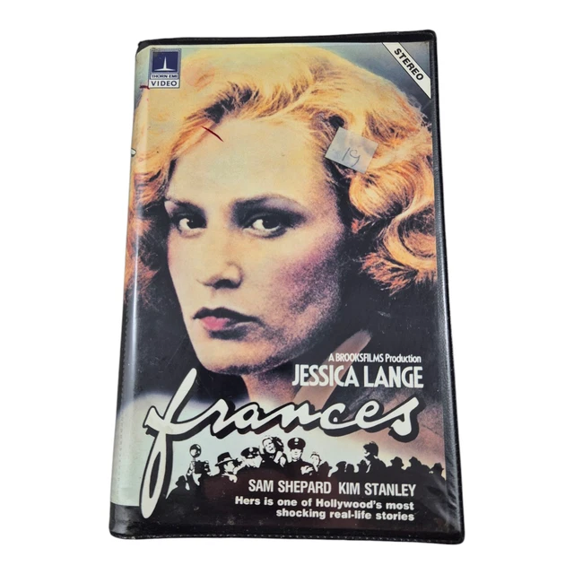 FRANCES - JESSICA Lange Sam Shepard VHS (1982) - Clamshelll $29.99 ...