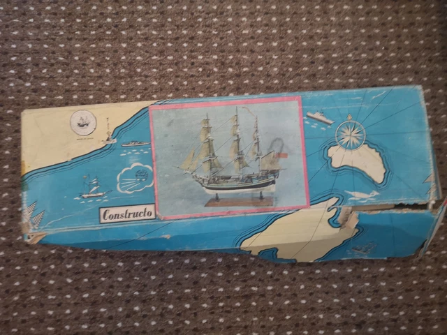 VINTAGE CONSTRUCTO CORBETA HMS Bounty Wooden Model Kit £15.99 - PicClick UK