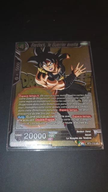 CARTE DRAGON BALL Super Card Game Bardock, le Guerrier éveillé BT3-110 UC Gold EUR 4,00 ...