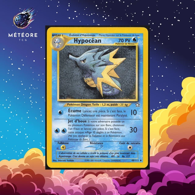 CARTE POKÉMON HYPOCÉAN 48/111 Neo Genesis Français EUR 9,00 - PicClick FR