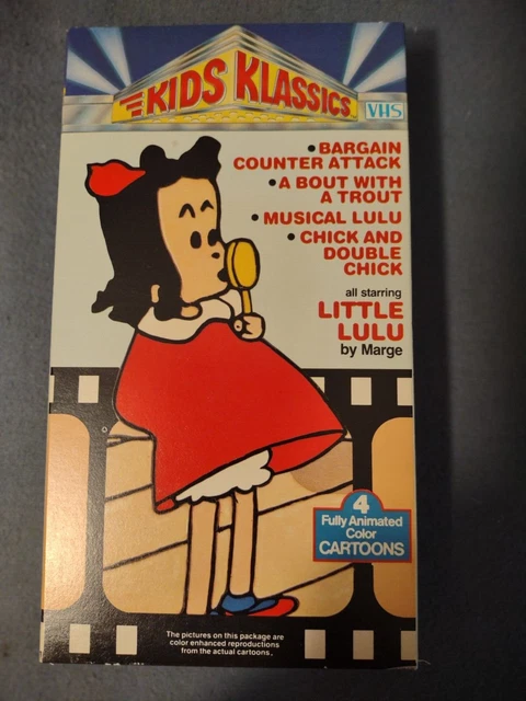 KID KLASSICS LITTLE Lulu Cartoon Classics VHS Video 1985 4 Cartoons ...