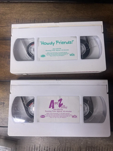 A TO Z With Barney Howdy Friends Bonus VHS Video 2 VTG OOP Tape Set ...