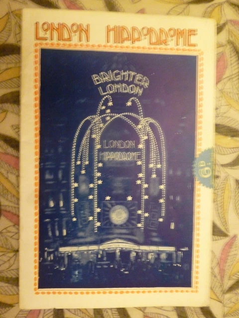 LONDON HIPPODROME PROGRAMME : Brighter London - Charles Stone Annie ...