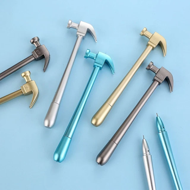 HAMMER SHAPE WRITING Tools Gel Pens Signature Pen Imitation Metal ...