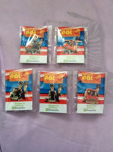 5 DIFFERENT COLLECTABLE Postman Pat Pin Badges New In Packets £5.99 ...