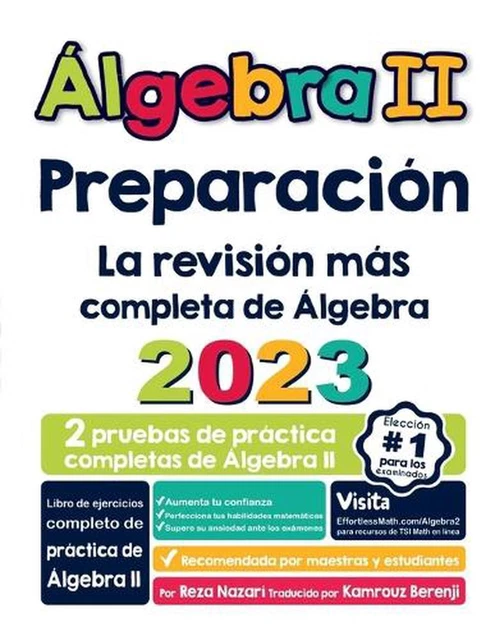 LGEBRA II PREPARACIN: La revisi?n m?s completa de ?lgebra II by Kamrouz Berenji EUR 43,89 ...