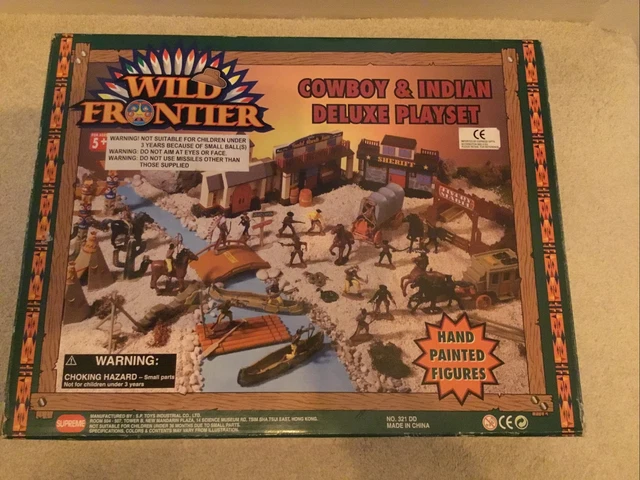 WILD FRONTIER COWBOY & Indian Deluxe Playset £13.00 - PicClick UK