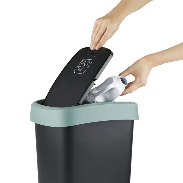 Rotho Abfalleimer 50l Twist Swingeimer Mülleimer Müllbehälter