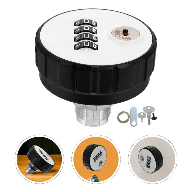 LOCKER ROUND MECHANICAL Cam Lock Key Double Lock Door Cylinder Locks ...