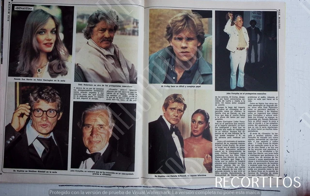 CLIPPING 1620 BO HOPKINS DALE ROBERTSON PAMELA SUE MARTIN JOHN FORSYTHE ...