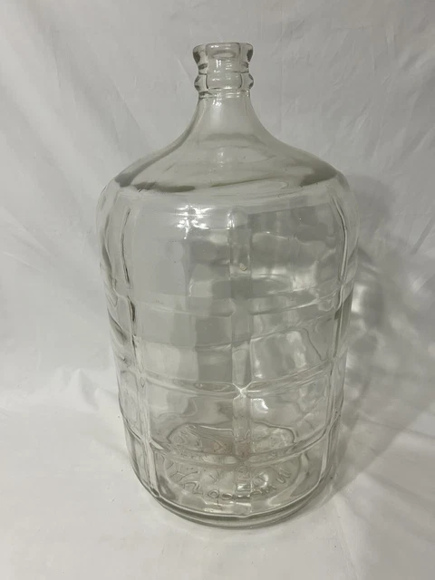 VINTAGE CRISA 5 Gallon Clear Glass Carboy Water Jug Made In Mexico Wine ...