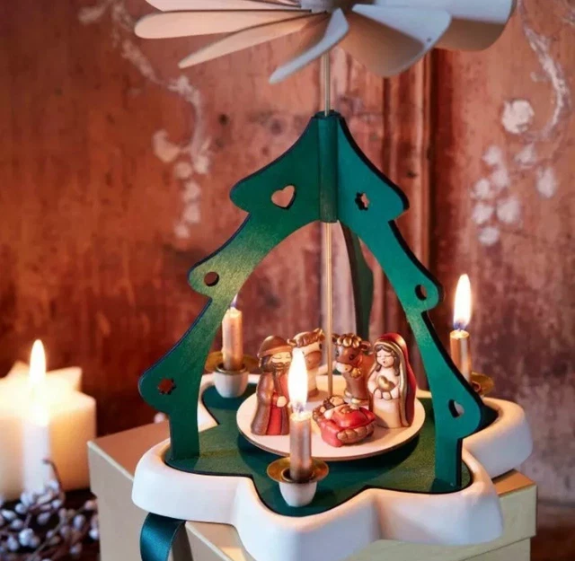 THUN PIRAMIDE NATALIZIA con mini presepe in ceramica, Scatola e ...