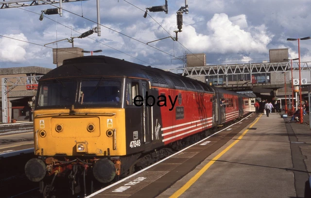 35MM SLIDE- VIRGIN Brush Type 4 Diesel Electric Loco Class 47. 47848 ...