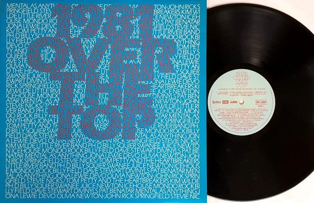 1981 OVER THE Top LP Billy Squier-Devo-Icehouse-Divinyls-Jona Lewie ...