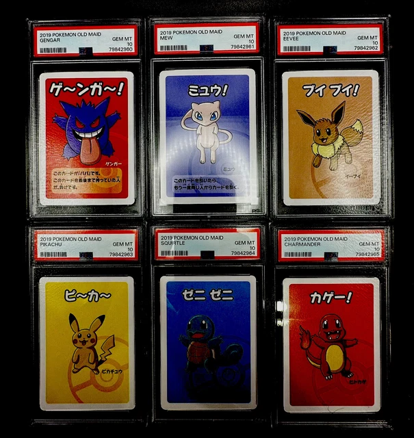 SEQUENTIAL PSA 10 Old Maid Set Pokemon 2019 Gengar MEW Eevee Pikachu ...