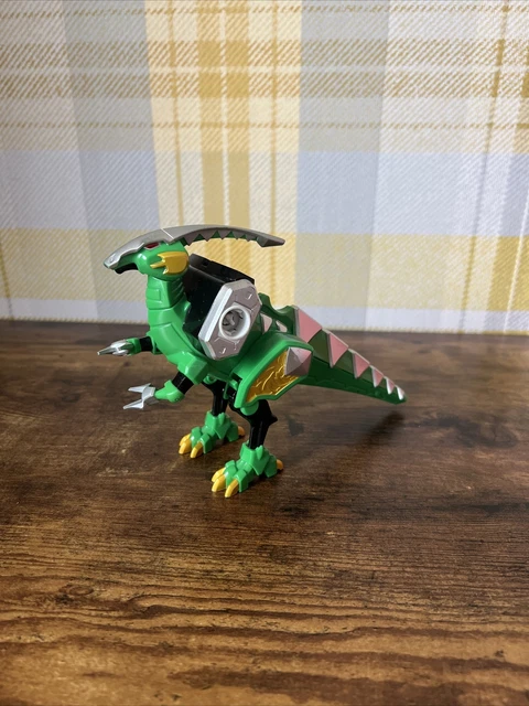 POWER RANGERS DINO Thunder Deluxe Green Parasaur Megazord Zord Complete ...