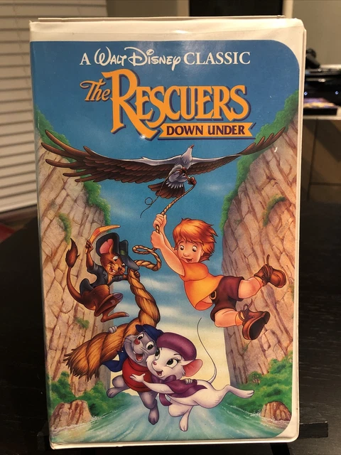 THE RESCUERS DOWN Under (VHS, 1991) Walt Disney Black Diamond Classic ...