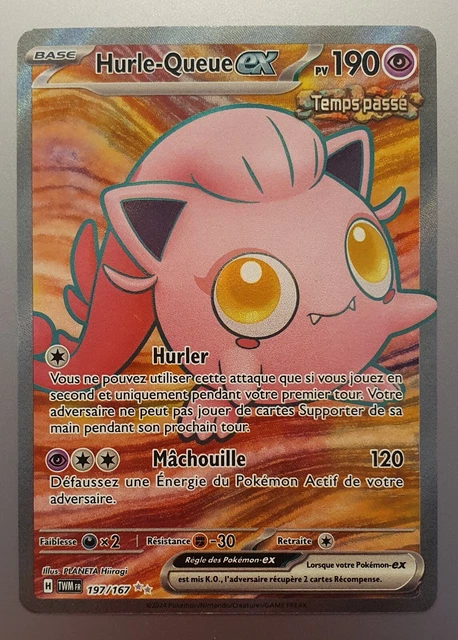 CARTE POKÉMON HURLE-QUEUE EX 197/167 FA EV06 Mascarade Crépusculaire Fr ...