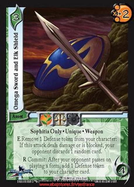 OMEGA SWORD AND Elk Shield - Asset [SCBP] Universal Fighting System CCG ...
