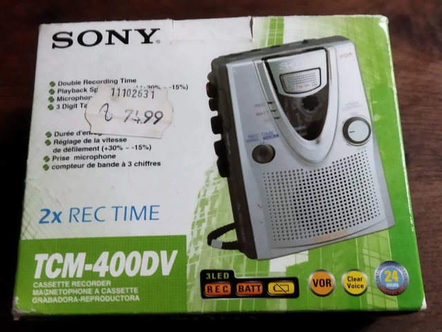 WALKMAN SONY TCM-400DV VOR lecteur cassette enregistreur neuf EUR 30,00 - PicClick FR