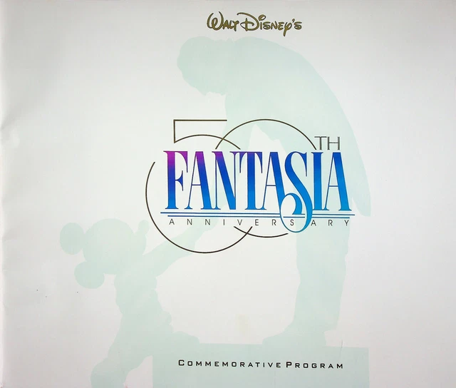 WALT DISNEY'S FANTASIA 50th Anniversary Commemorative Program - 1990 £ ...