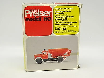 PREISER KIT À monter 1/87 HO - Magirus F150 D10A Pompiers Feuerwehr ...