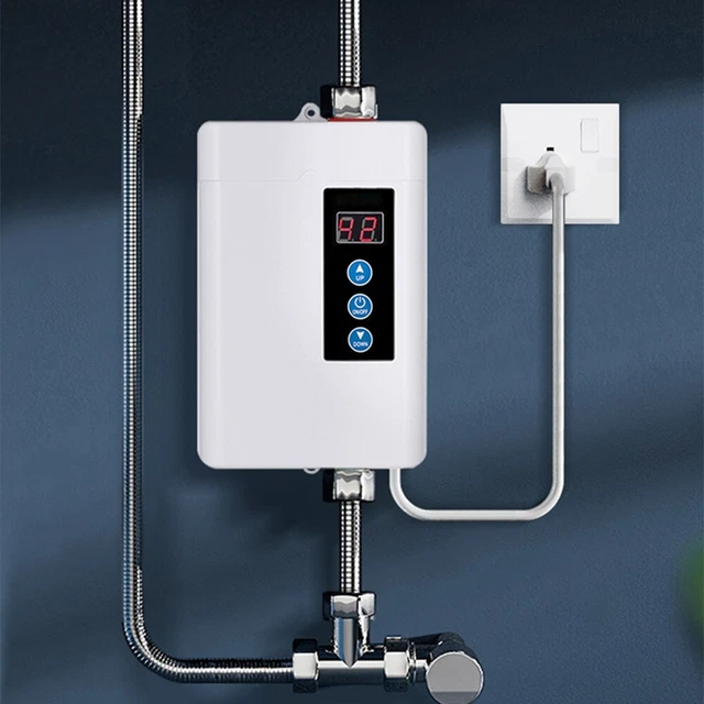 CHAUFFE-EAU ÉLECTRIQUE SANS réservoir pratique pour douches instantanées (65 EUR 163,10 ...