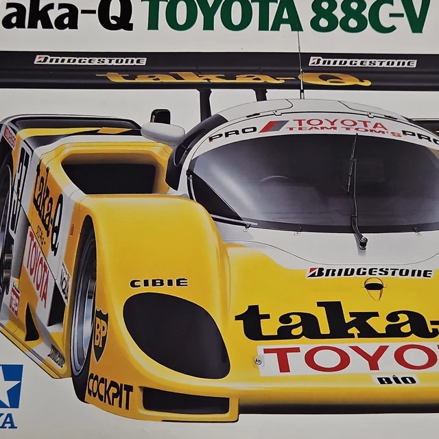 TAMIYA TOYOTA 88C-V 1:24 Bausatz, Kunststoff, Gelb/Schwarz/Weiß ...