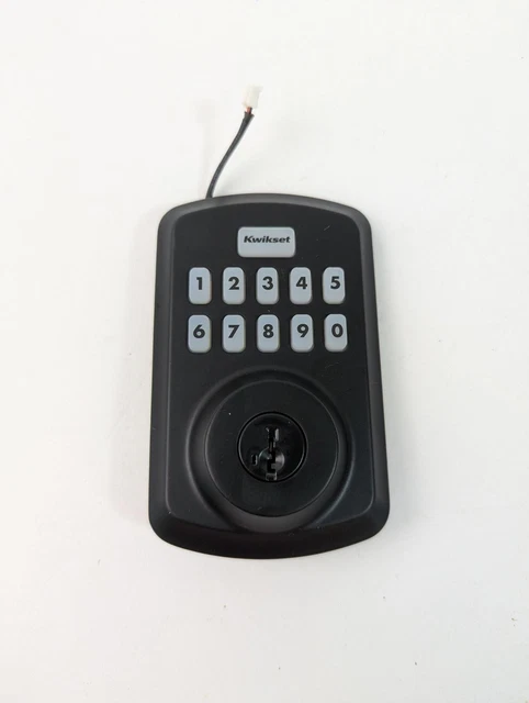 KWIKSET POWERBOLT 250 10-Button Keypad Matte Black (Keypad ONLY) £13.48 ...