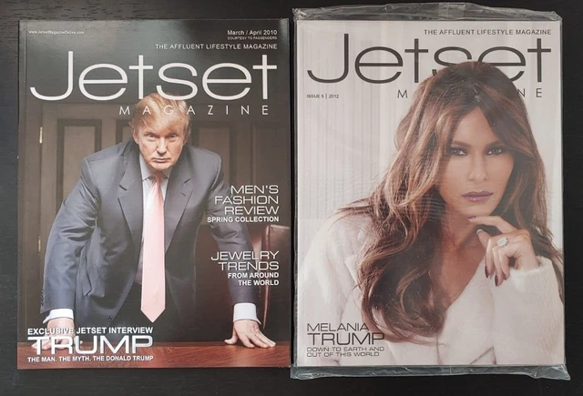 DONALD & MELANIA Trump Collectible Magazine Covers Set,Jetset EXCLUSIVE ...