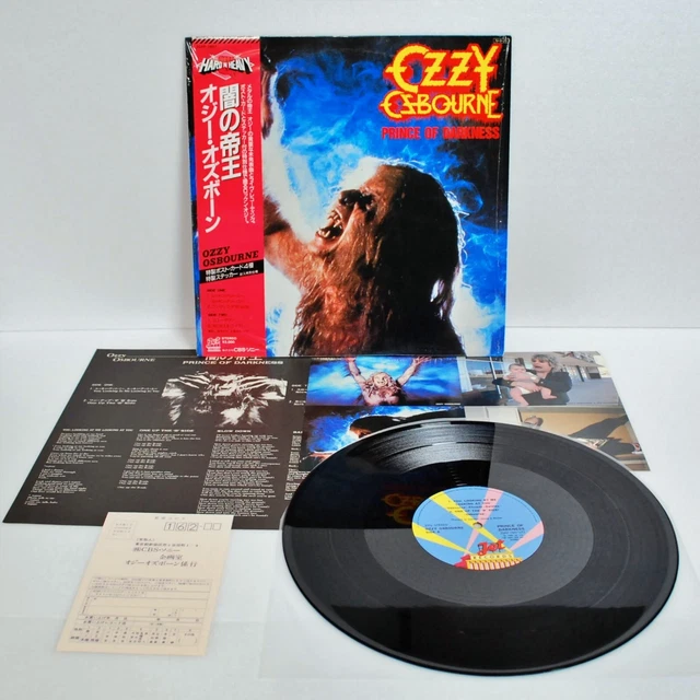 OZZY OSBOURNE PRINCE of Darkness Vinyl Record Obi Card Heavy metal ...