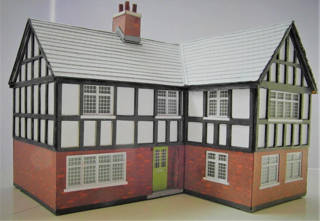 CEREAL BOX MODELS 00 Gauge Model Card Kit -CBM1 Large Tudor Style ...