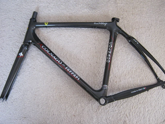 COLNAGO FERRARI CF4 FULL-CARBON FRAME & FORKS, SIZE 48/53cm, VGC £1,699 ...