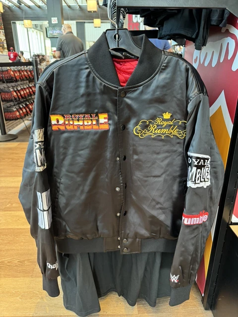 WWE ROYAL RUMBLE 2024 Chalkline Satin Jacket Tampa Bay Florida SMALL ...
