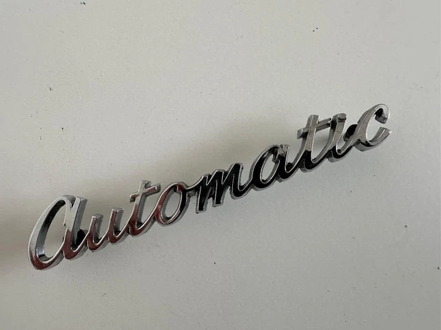 ORIGINAL NOS GENUINE Ford Escort MK1 Automatic Boot Script Badge 3024E ...