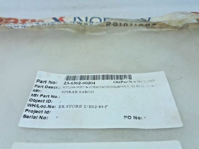 KIT DE JOINT Spirax Sarco 150MM Vanne BSA3 1/2/3 DN150 EUR 358,48 ...